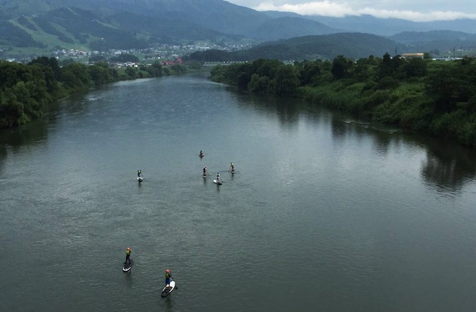 Stand Up Paddle Tour in Chikuma River – Shin'etsu-Shizenkyo Activity Center